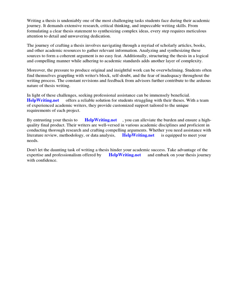 10 Thesis | PDF | Thesis | Essays