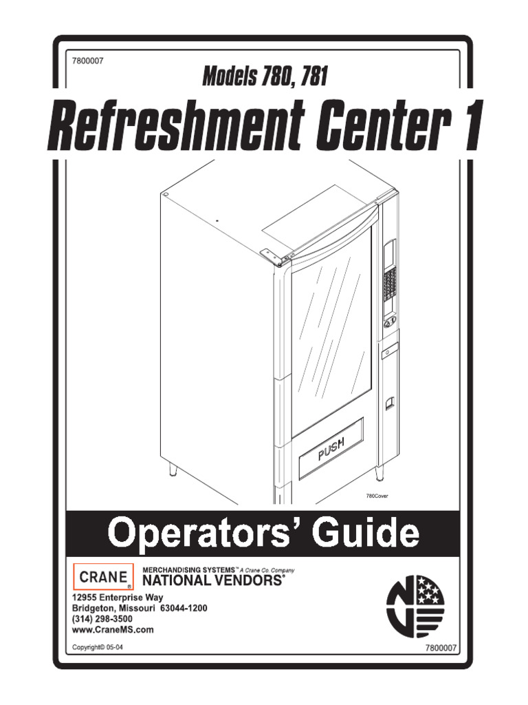 7800007 Crane National 780 Vendor | PDF | Alternating Current | Voltage