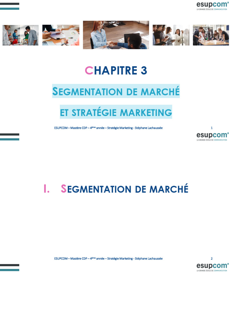 Chapitre III Marketing Segmentation de Marché Et Stratégie Marketing | PDF