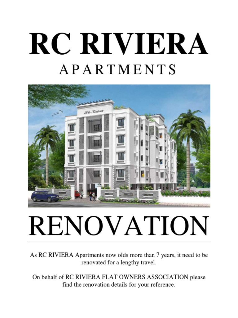 RC Riviera Renovation Guide | PDF | Plumbing | Civil Engineering