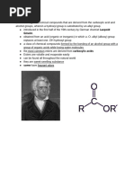 Esters and Their Smells Chart | PDF | Ester | Chemical Substances