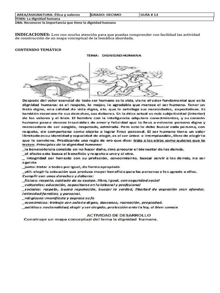 Etica y Valores Grado Decimo | PDF