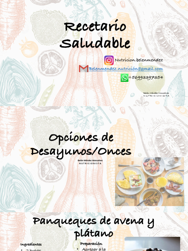 Recetario saludable -1 | PDF | Panes | Caldo