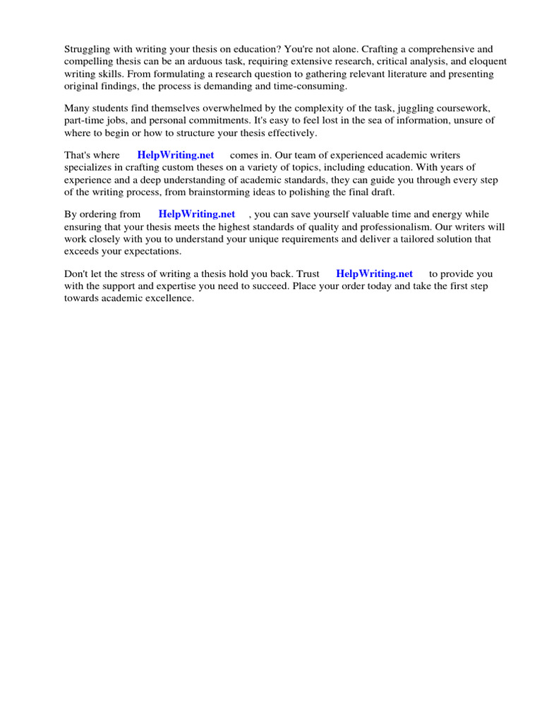 Example Thesis Title About Education | Download Free PDF | Thesis | Apa ...