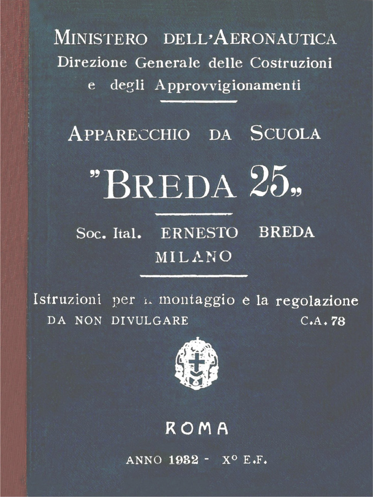 Breda 25 1932 (CA78) MI | PDF