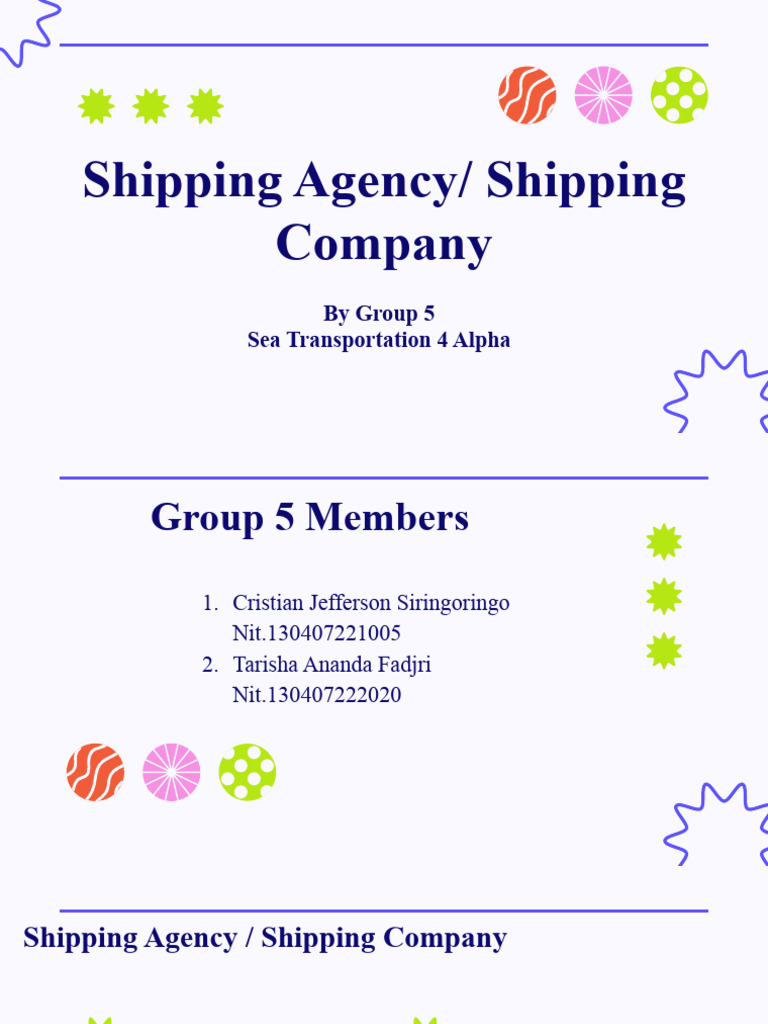 English Maritime Group 5 TL A | PDF | Cargo | Freight Transport