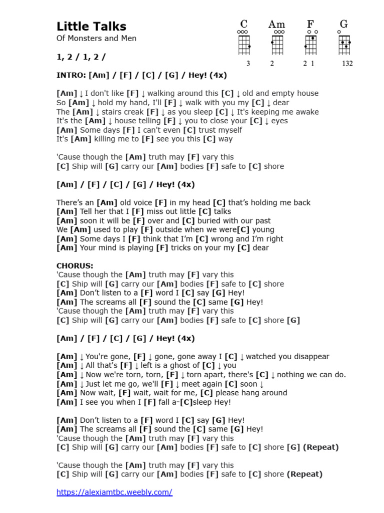 Little Talks Lyrics and Chords | PDF