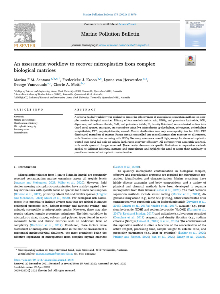 Santana Et Al. Different Treatments MP Extraction | PDF | Sodium ...
