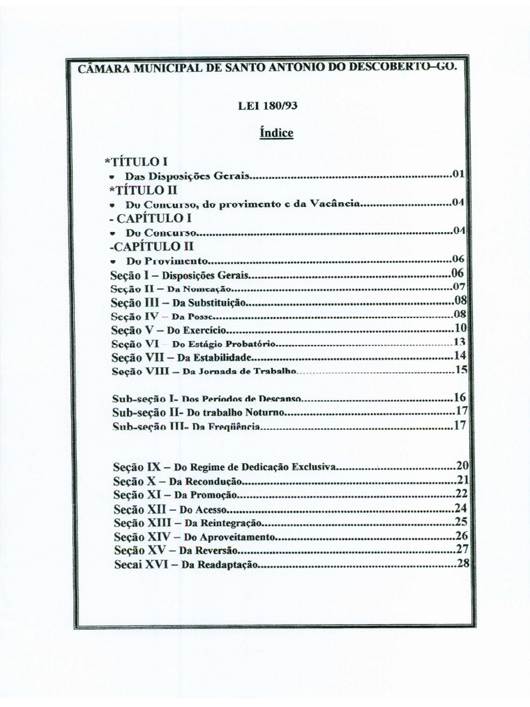 Lei 180-93 - Parte I | PDF