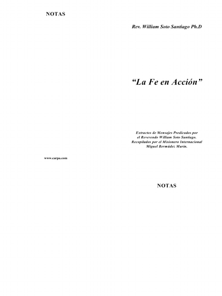 La Fe en Accion | PDF