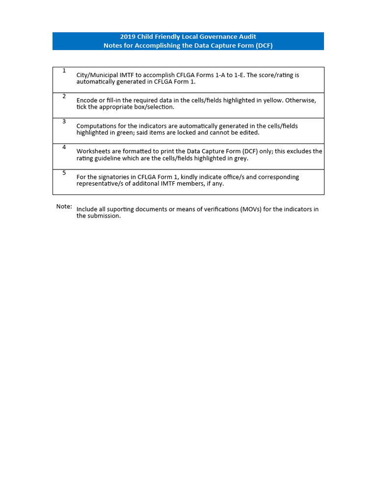2022 CFLGA_Data Capture Form | PDF | Pregnancy | Human Development