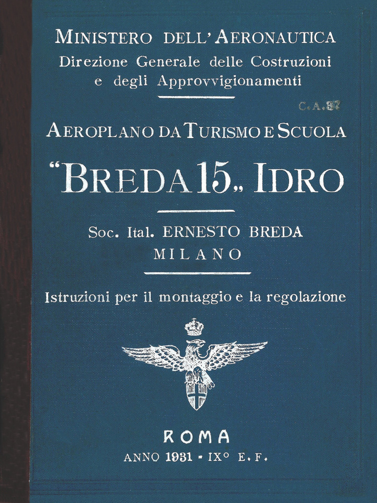 Breda 15 Idro (If Asso 80R) 1931 (CA37) MI | PDF