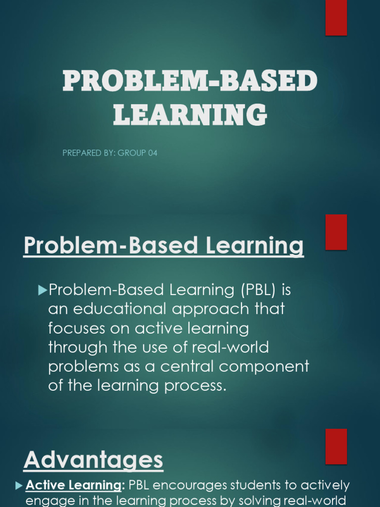 Problem Based Learning | PDF | Cognition | Behavior Modification