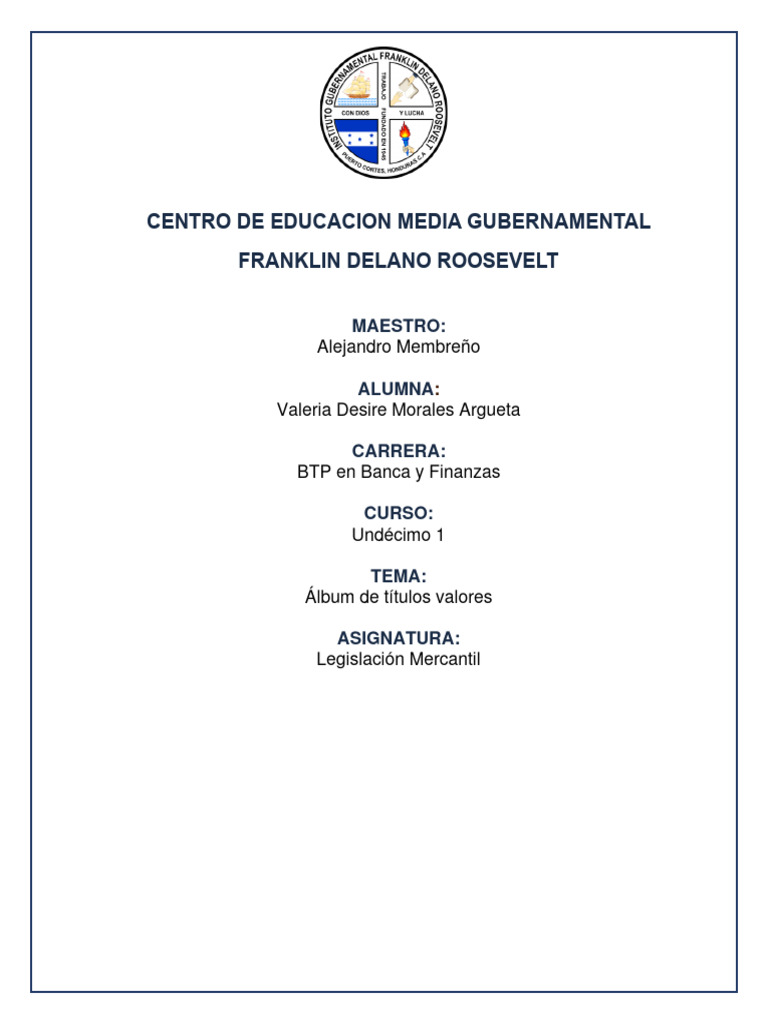 Informe Letras de Cambio | PDF