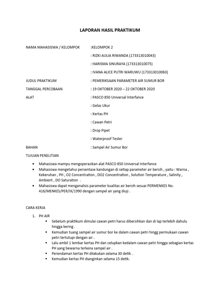 LAPORAN HASIL PRAKTIKUM 2 | PDF