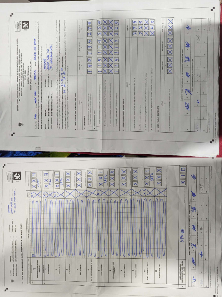 C.hasil DPRD Kabko TPS 45 | PDF