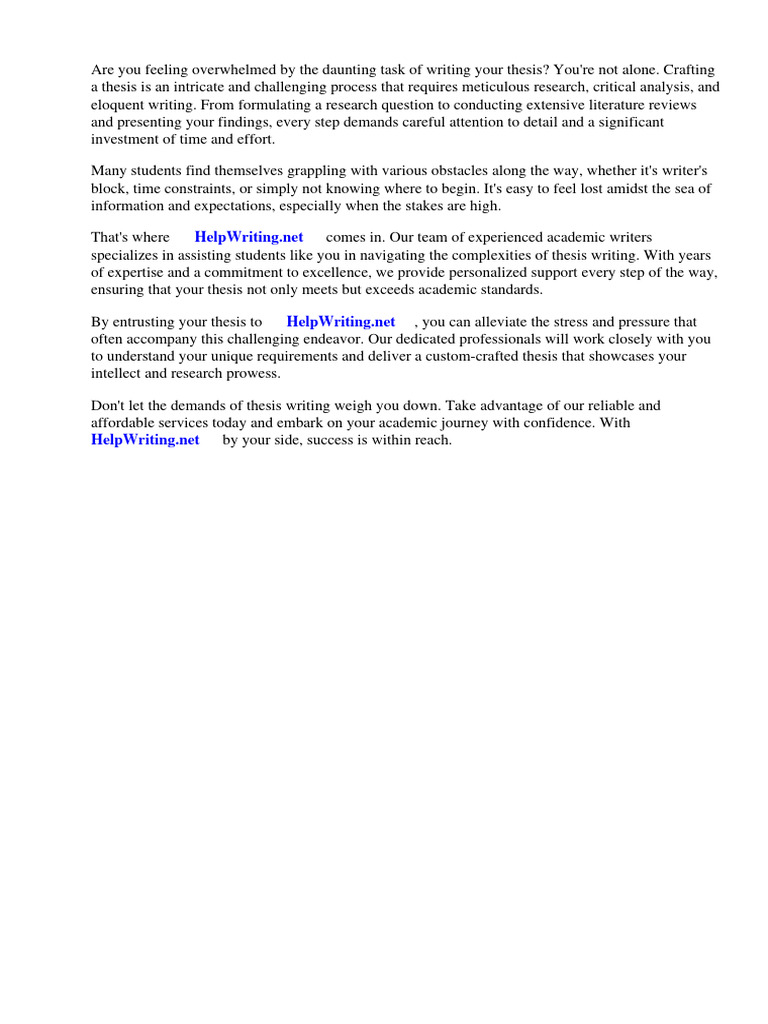 Thesis Thank You Page | PDF | Career & Growth | Self-Improvement