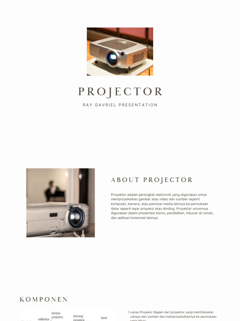 Ray Gavriel - Proyektor | PDF