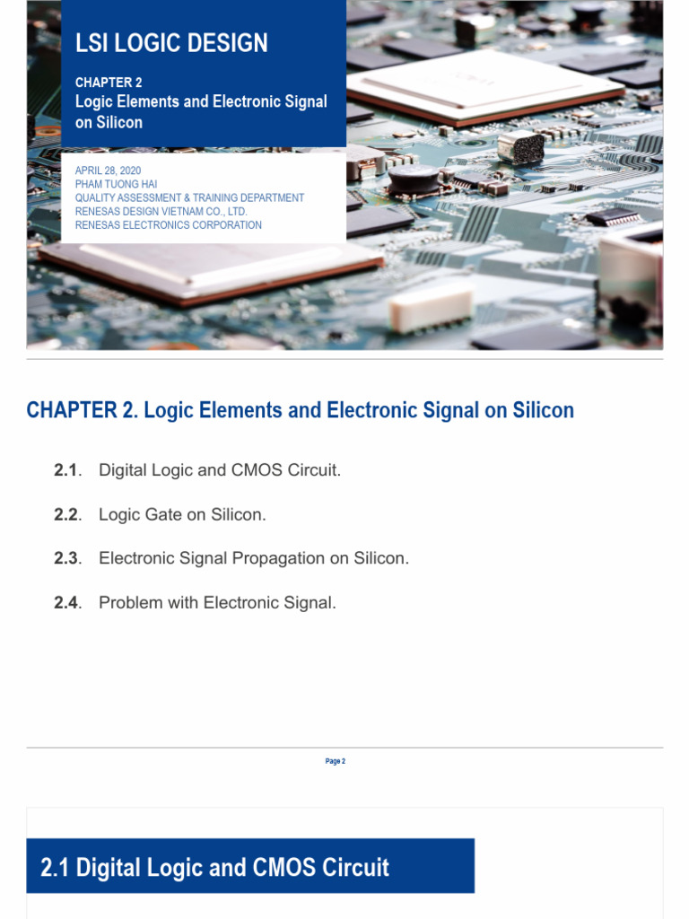 LSI Logic Design Chapter 2 | PDF