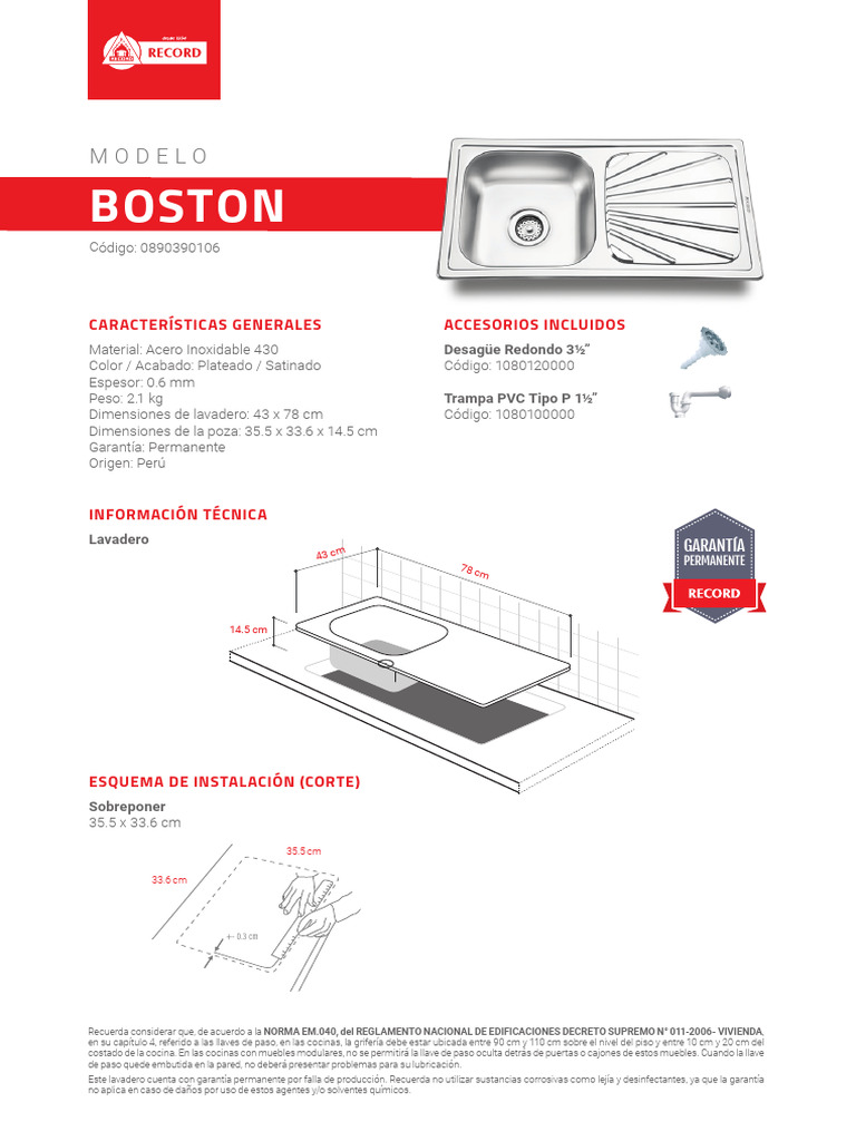 Boston: Modelo | PDF