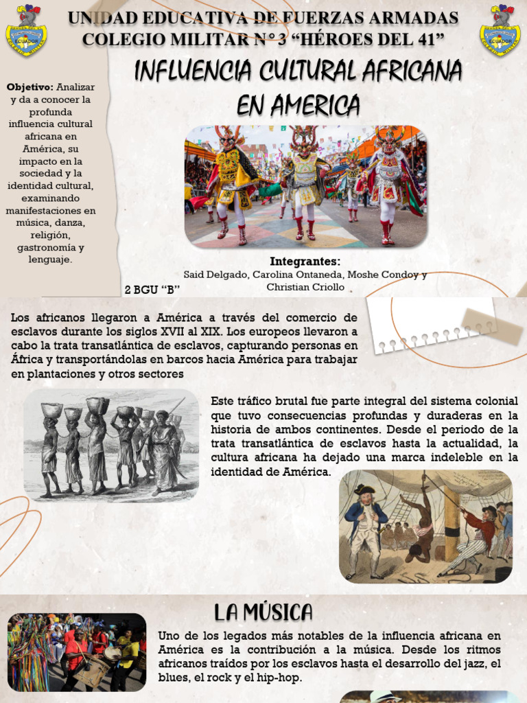 Influencia Africana en la Cultura Americana | PDF | Bailes | Américas