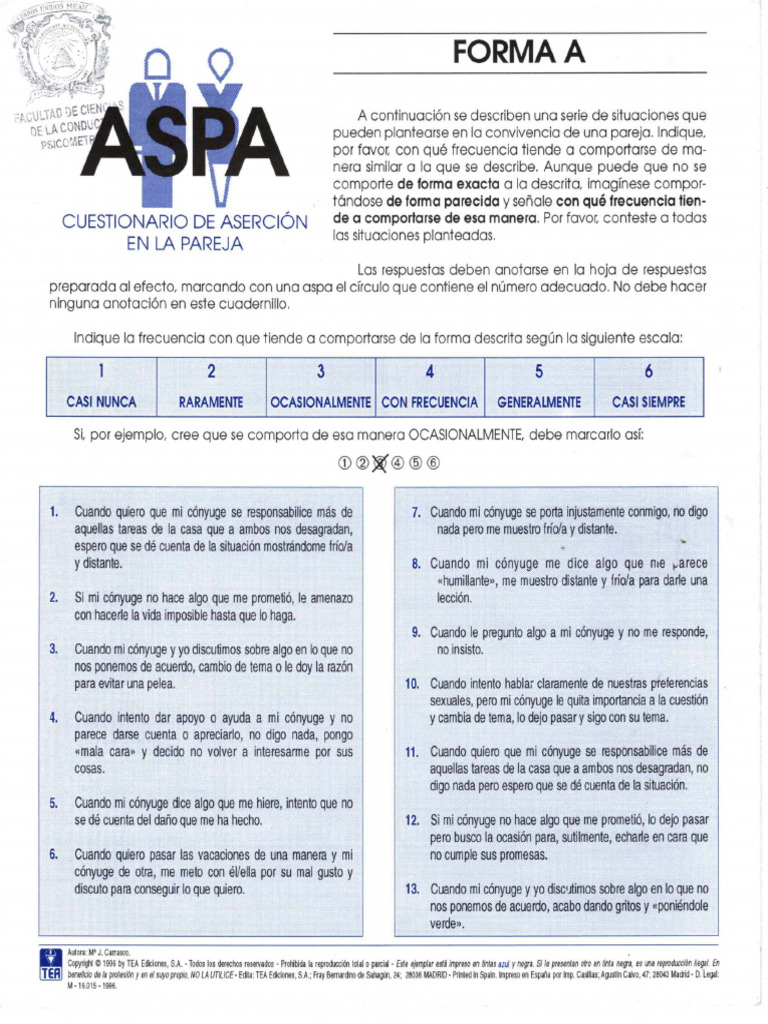 ASPA Formato A | PDF