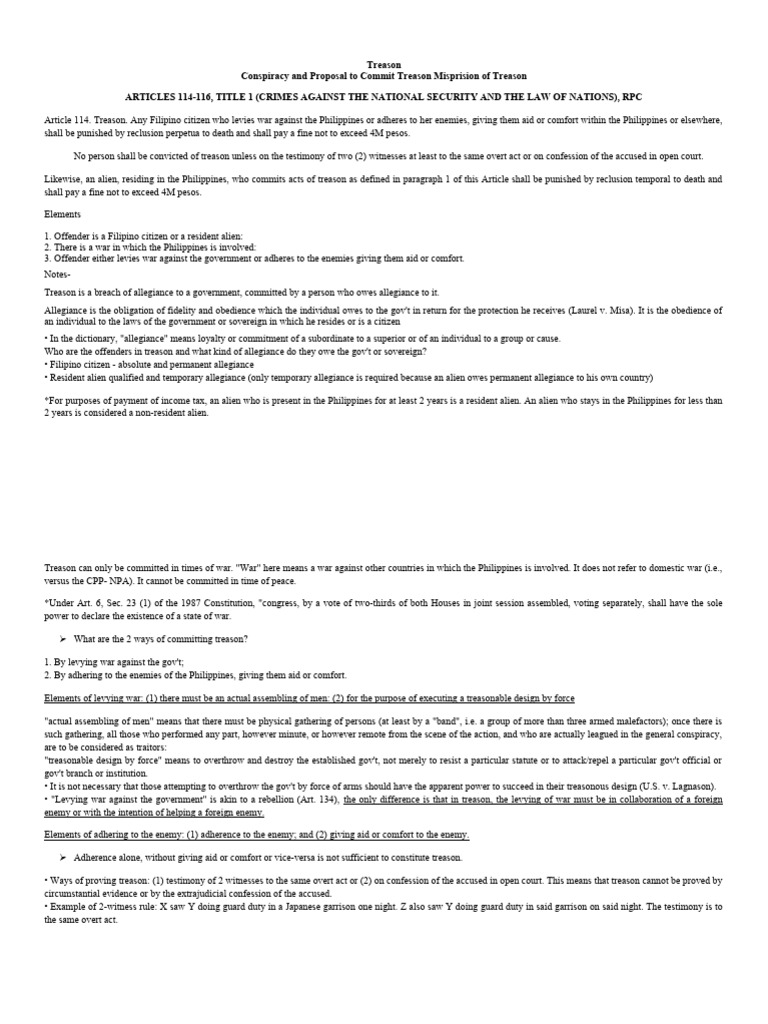 Cont Impossible Crime For Book | PDF | Treason | Justice