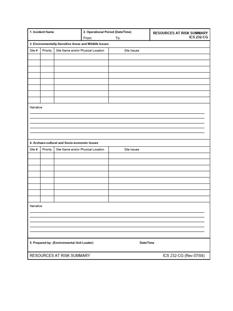 Form 232 CG Template | PDF