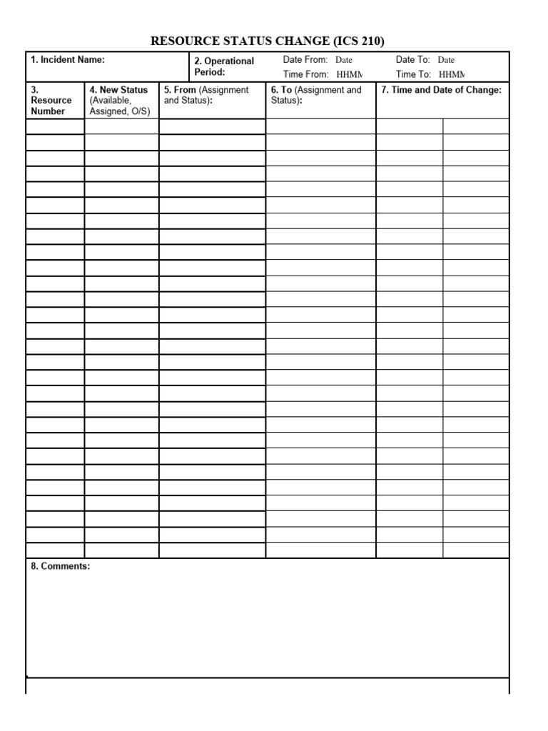 Form 210 Fillable | Download Free PDF | Incident Command System | Computing