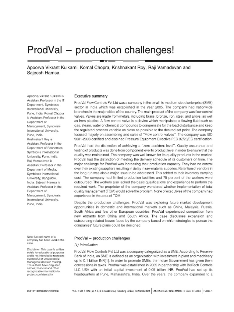 Caso 1 GOyL | PDF