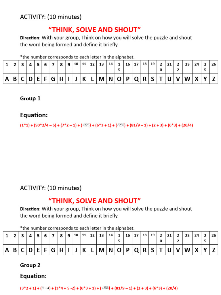 Activity Sheet For The Earth's Subsystem | PDF | System