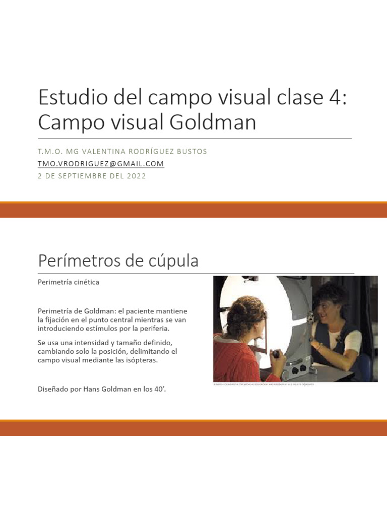 Clase 4 Campo Visual Goldmann | PDF | Ligero | Visión
