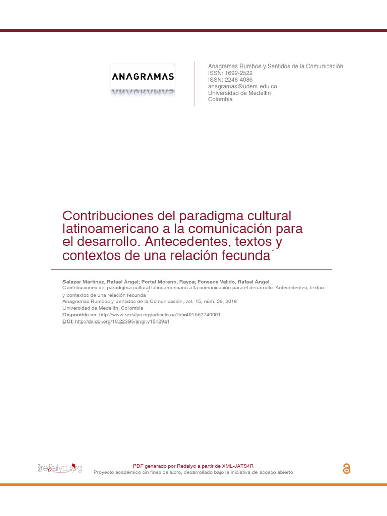 Paradigma Latinoamericano | PDF | America latina | Paradigma