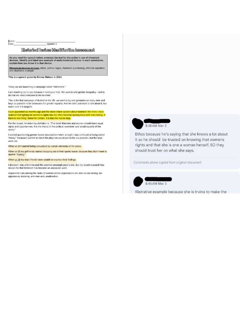 Student Two Work Sample | PDF