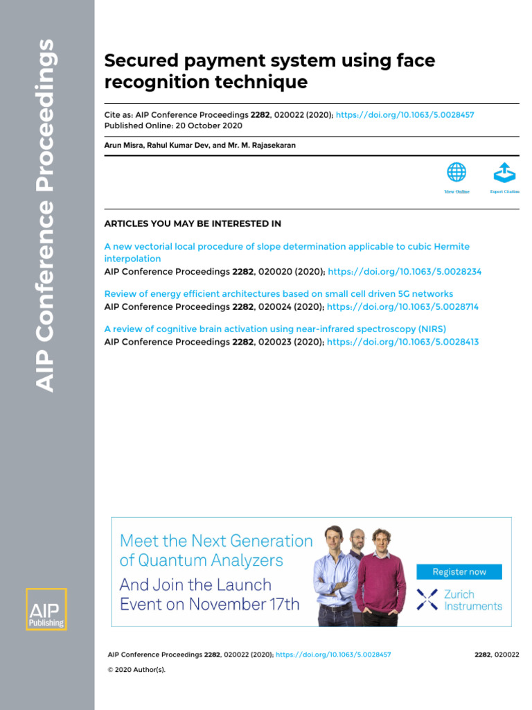 Face Recognition | PDF