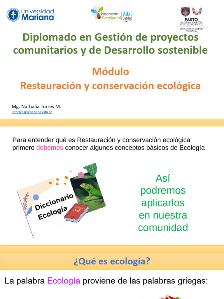 Presentación Modulo 2 Sesión 1 y 2 | PDF | Ecología | Ecosistema