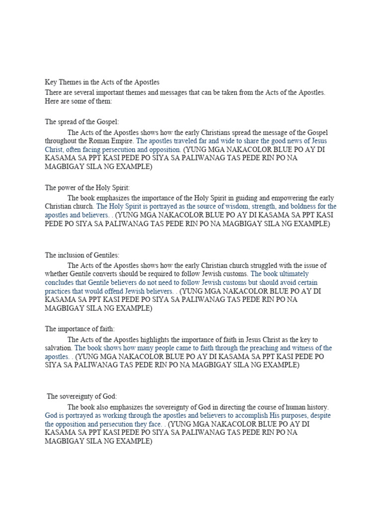 The Acts of The Apostles | PDF | Acts Of The Apostles | Jesus