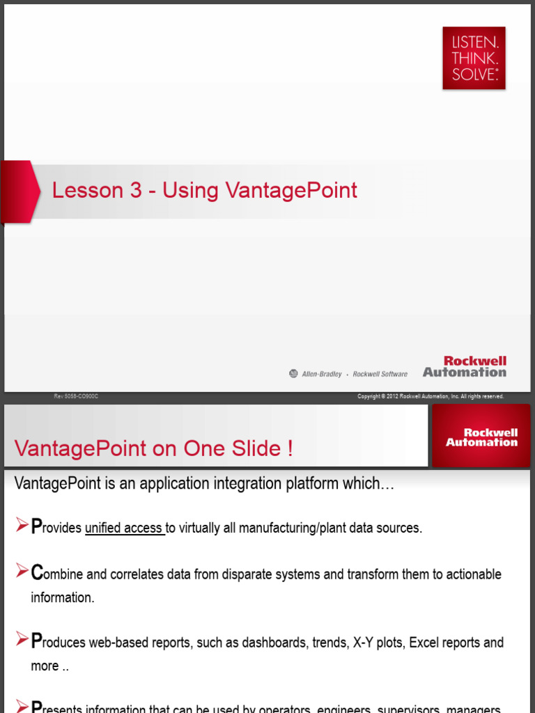 Lesson 3 - Using VantagePoint | PDF