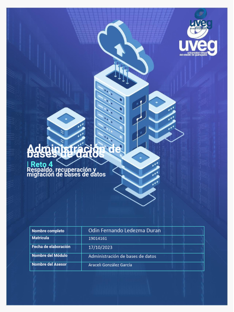 Ledezma Odin R4 U3 | PDF | Bases de datos | Archivo de computadora