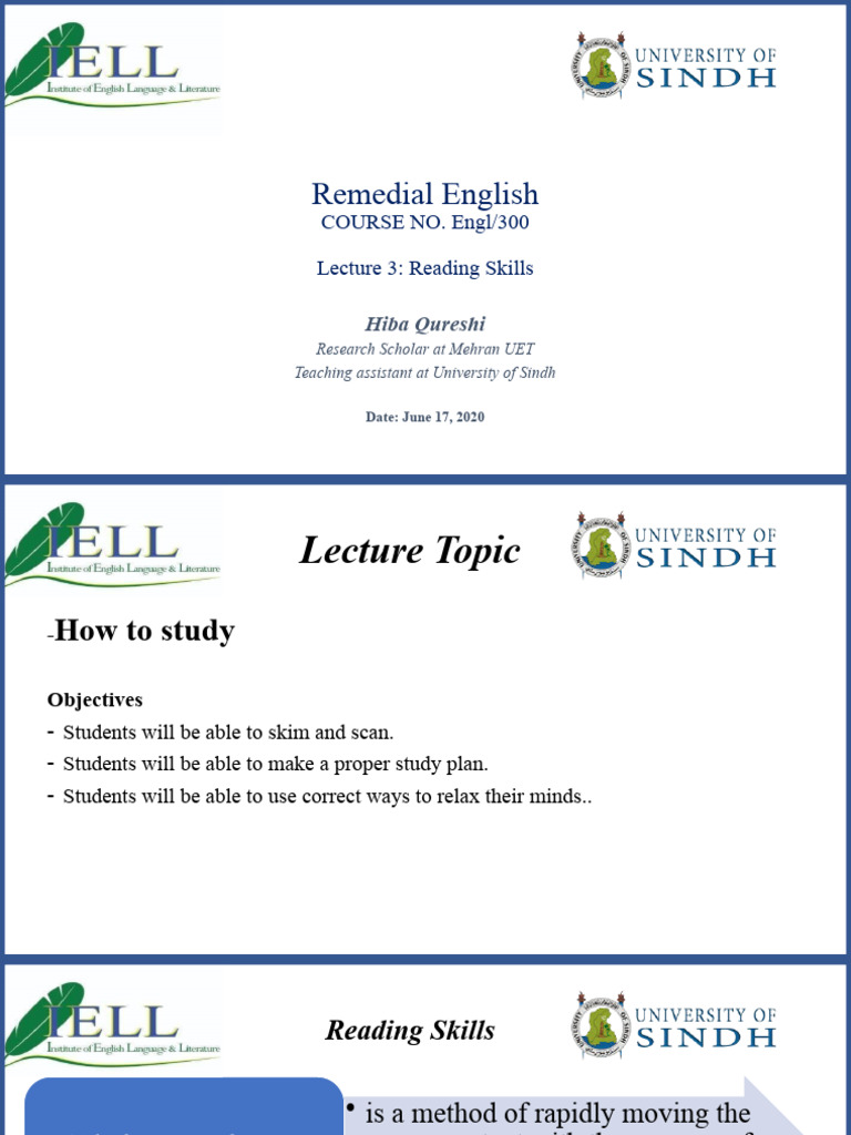 Skimming and Scanning | PDF | Speed Reading | Writing