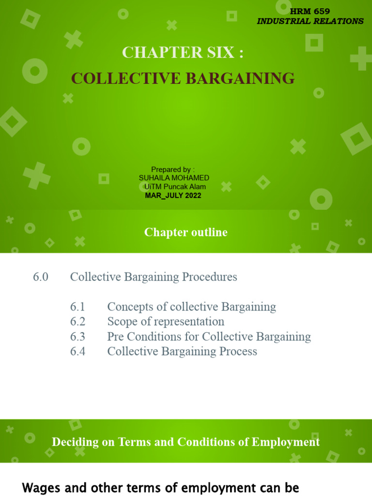 HRM659 Chap 6 Collective Bargaining | PDF | Collective Bargaining | Employment