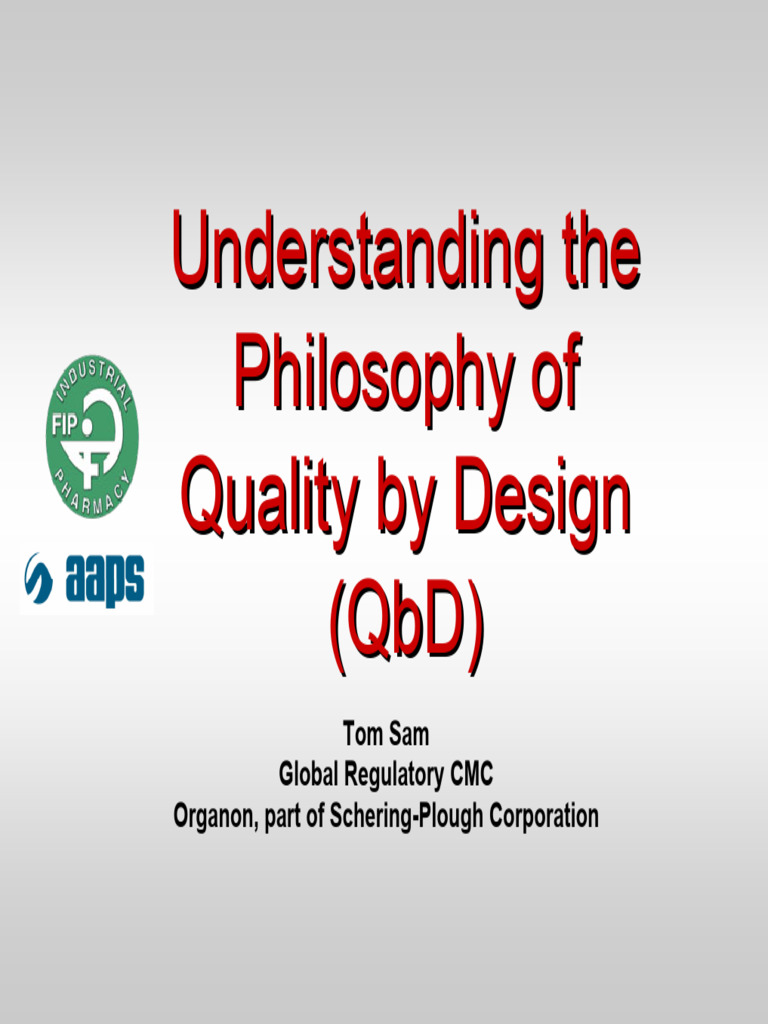 Philosophy of Quality by Design | PDF | Risk | Risk Management