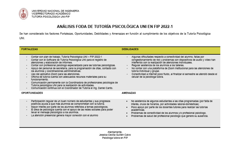 Analisis Foda Fip 2022-1 | PDF