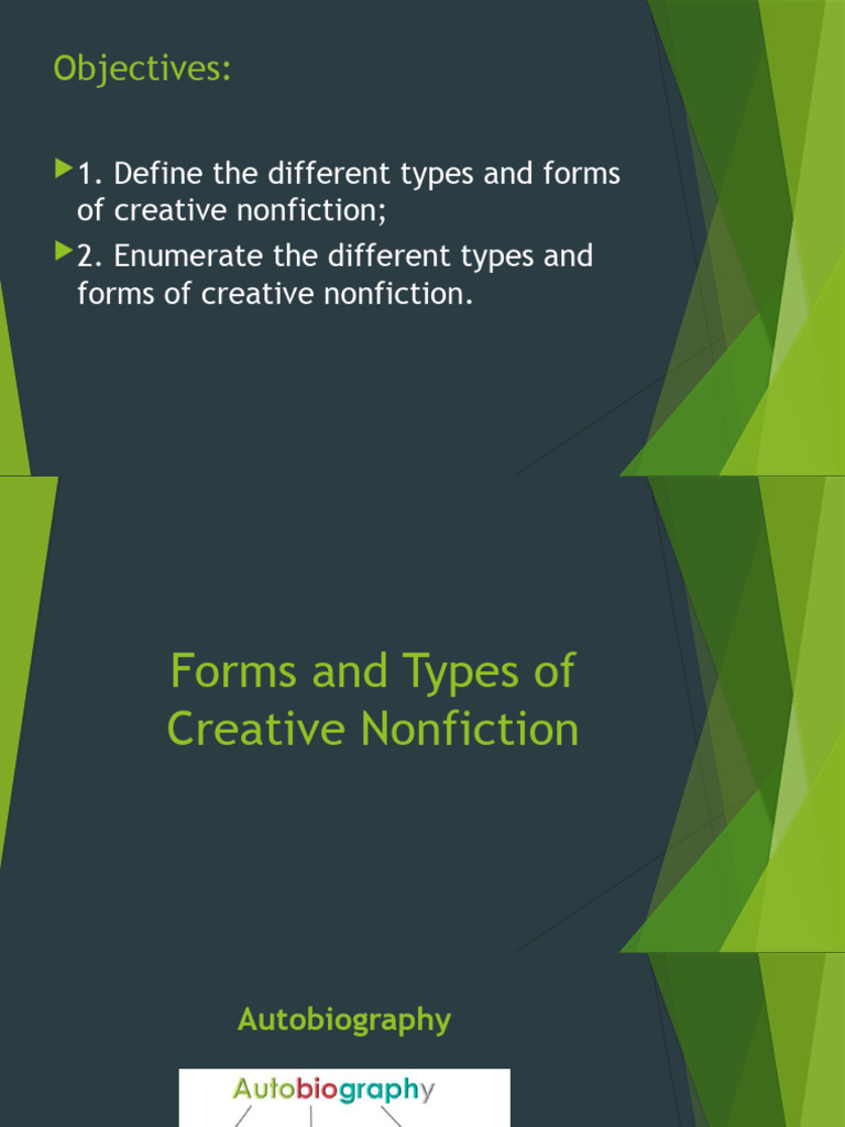Q3 Forms of Creative Nonfiction | PDF | Essays | Non Fiction