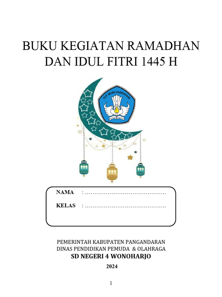 Buku Kegiatan Bulan Ramadhan SDN 4 Wonoharjo 2024 | PDF | Agama & Spiritualitas