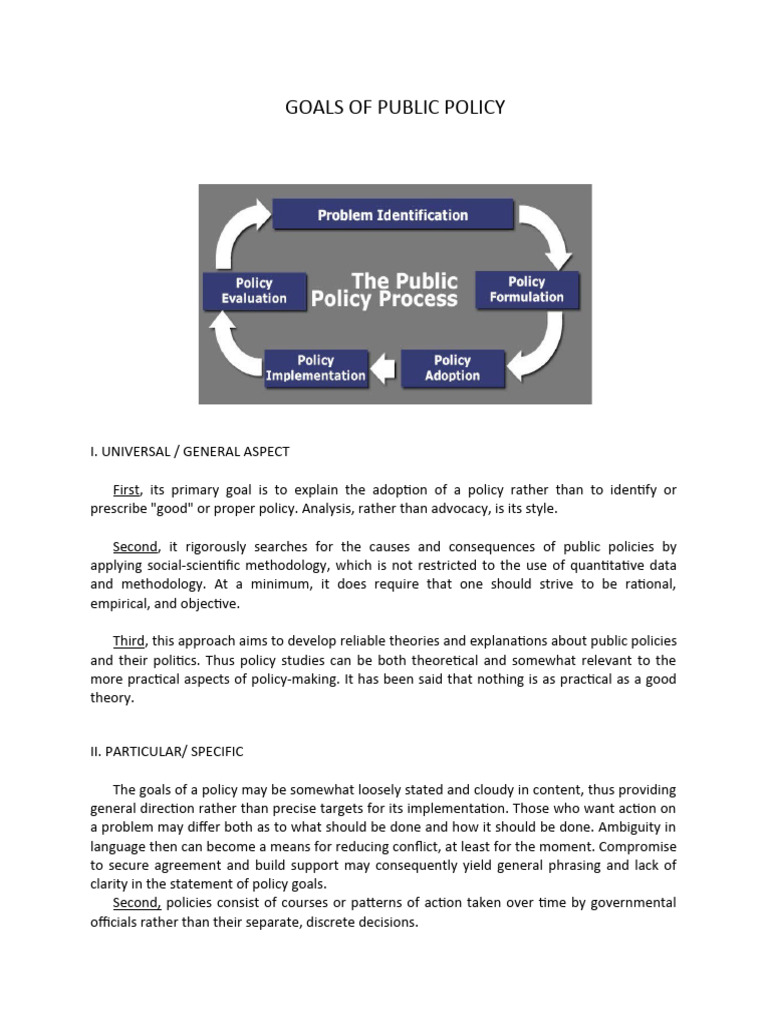 Policymaking Process | PDF | Policy | Institution