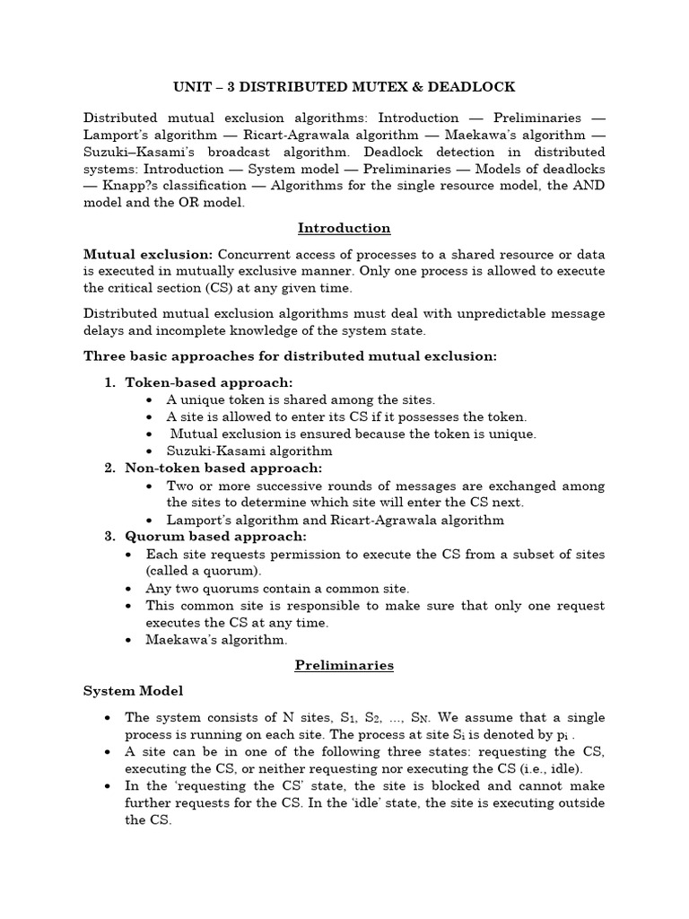 DC Unit 3 | PDF | Distributed Computing | Computing DC Unit 3 | PDF | Distributed Computing | Computing
