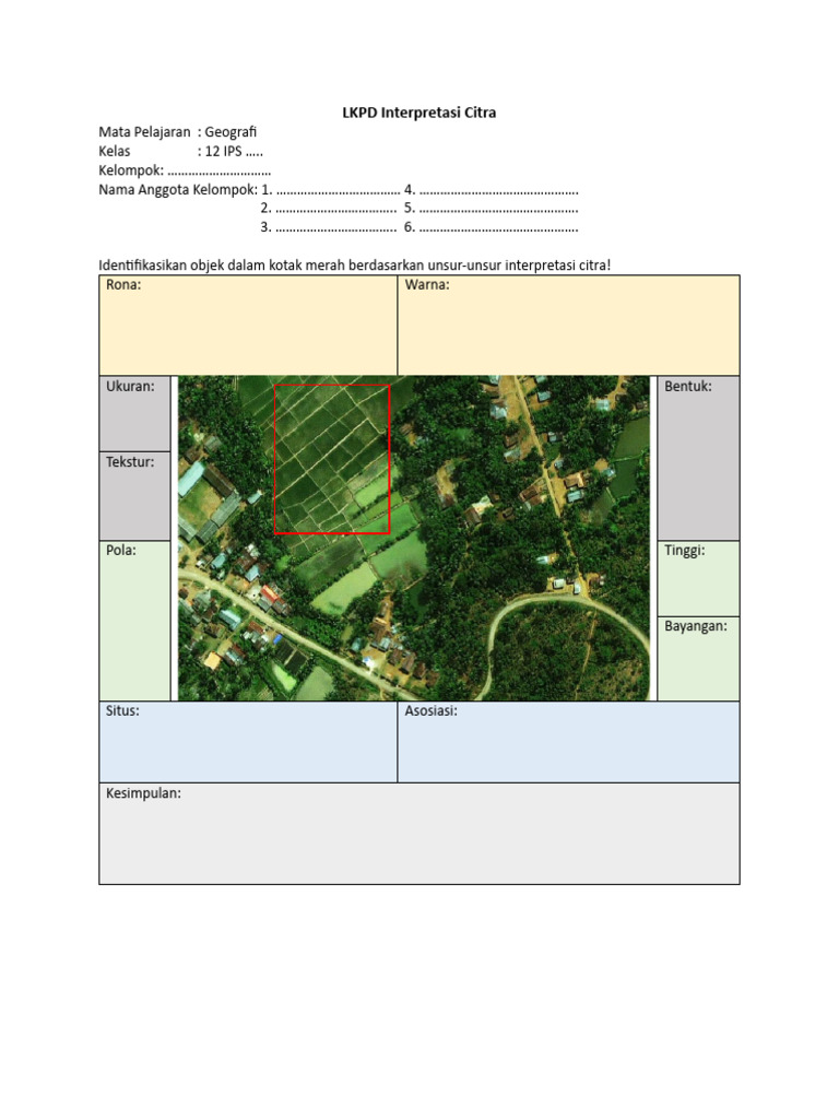 LKPD Interpretasi Citra | PDF