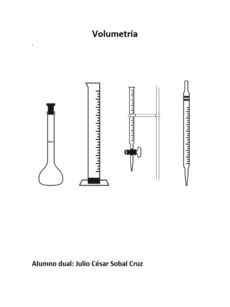 Volumetría | PDF | Valoración | Química