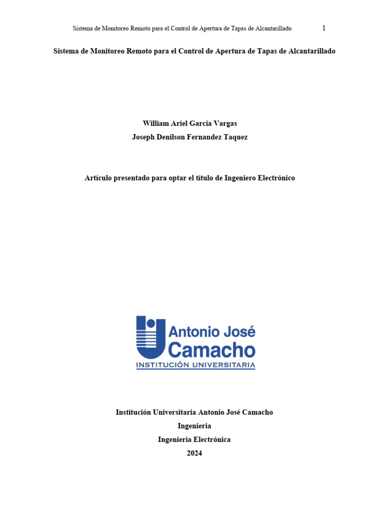 TAREA 1. Trabajo de Grado Terminado 1 | PDF